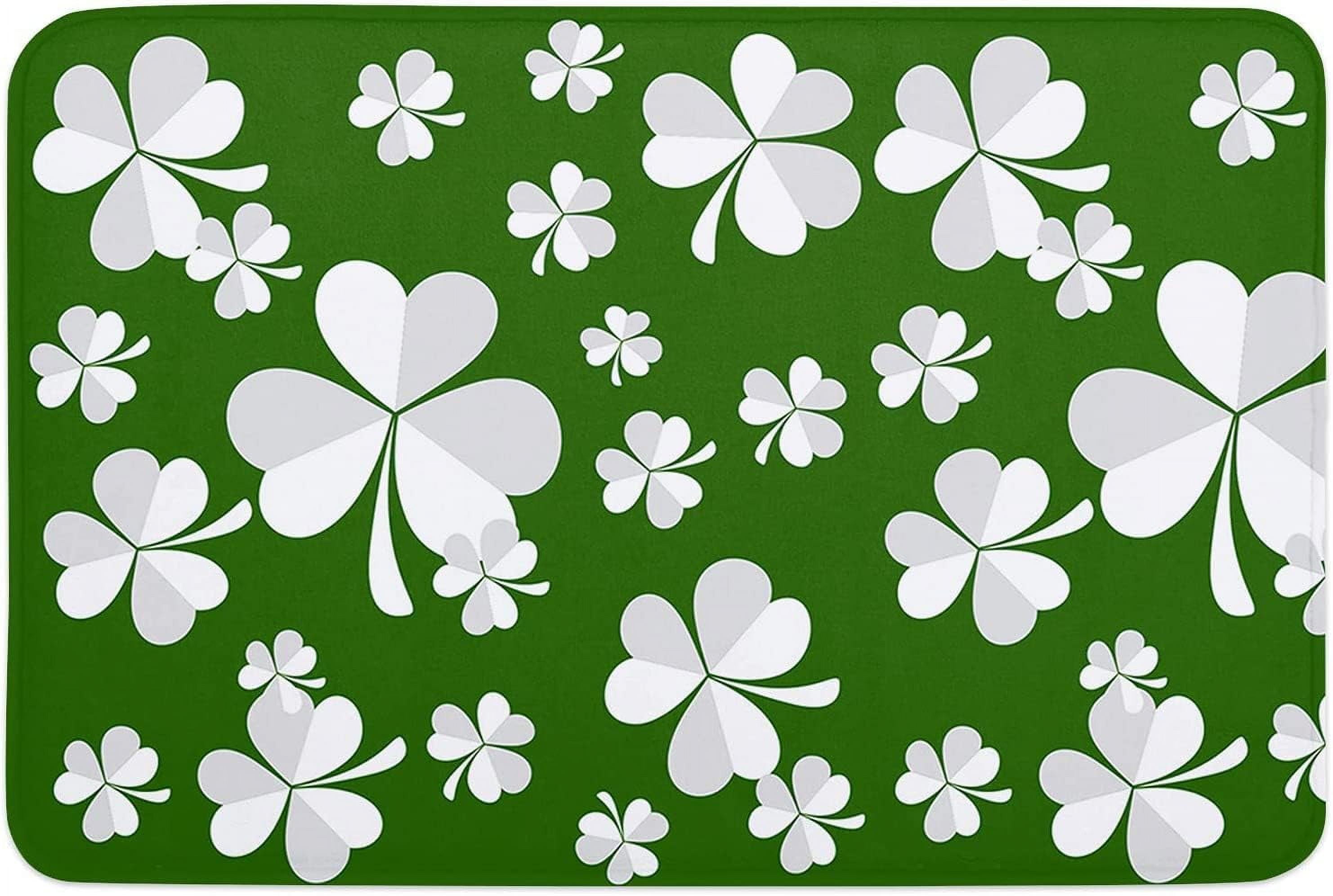 Indoor Doormat,Front Back Door Mats with Non Slip Backing,St. Patrick's ...