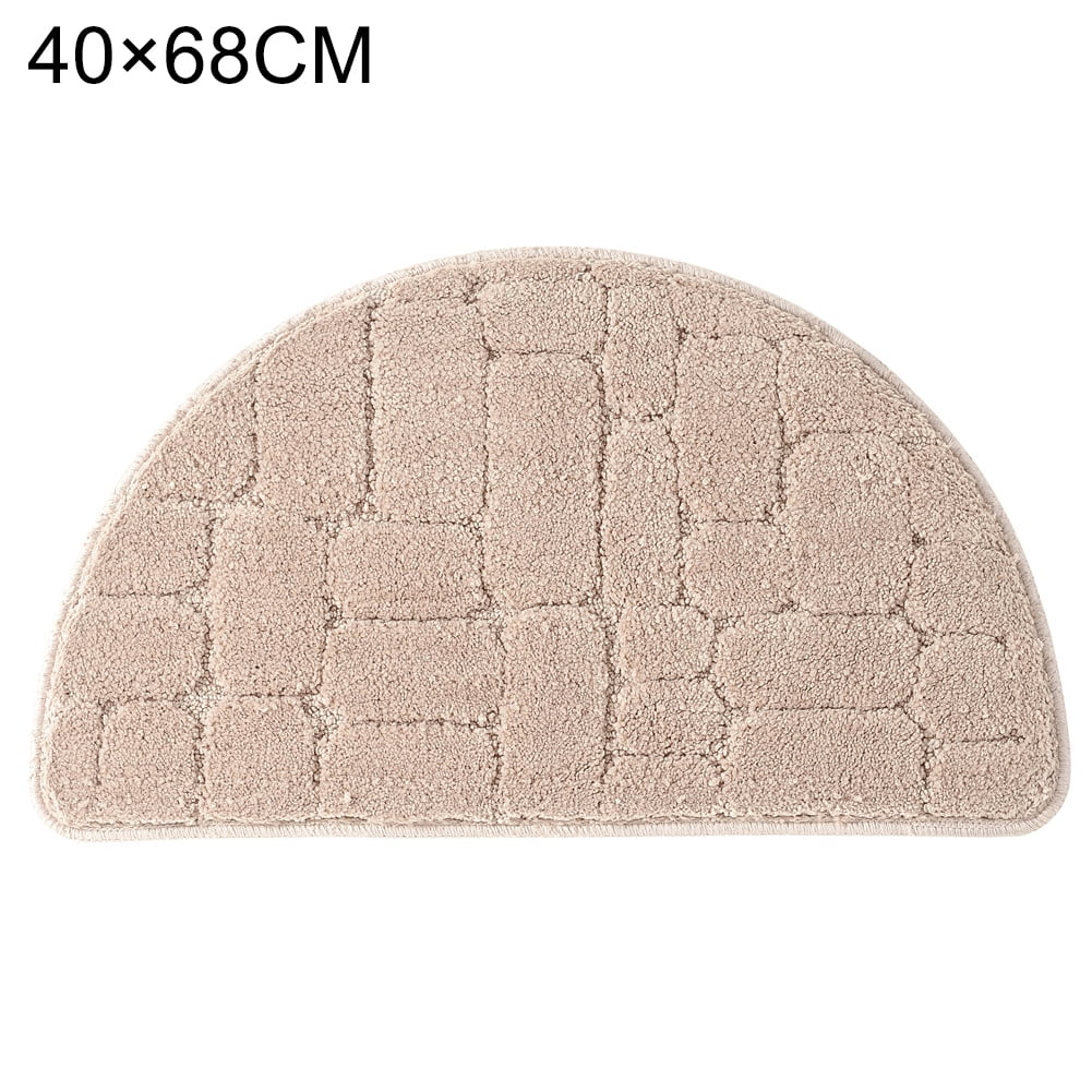 Indoor Doormat Solid Color Semicircular Super Absorbent Water Low ...