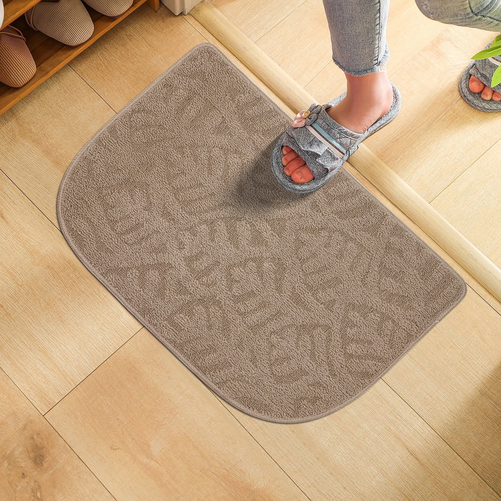 Indoor Doormat, Super Absorbs Mud Mat, Washable Non-Slip Rubber Backing ...