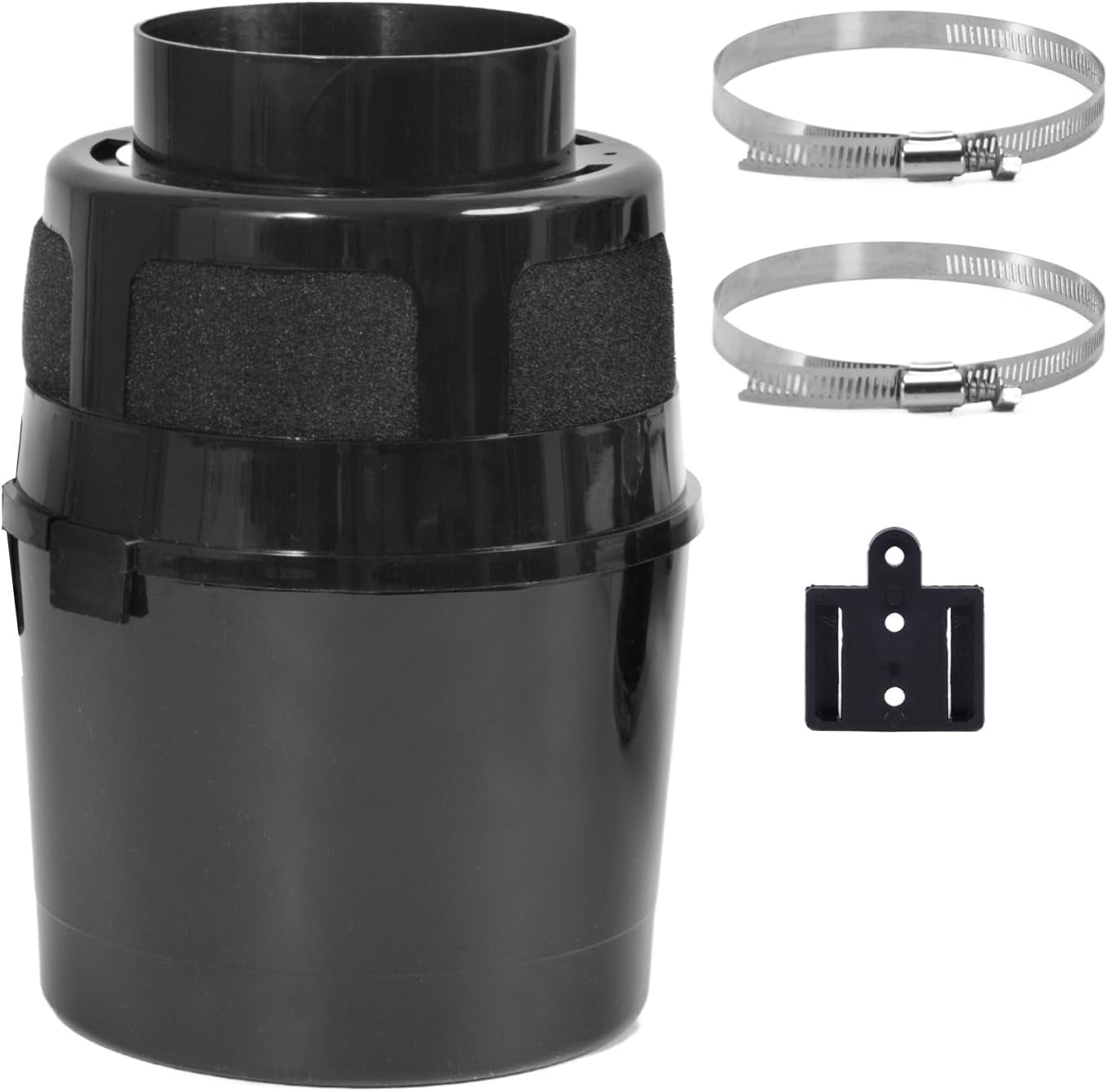 Indoor Dryer Vent Kit Bucket Lint Trap Dryer Vent (Black Dryer Vent Box ...