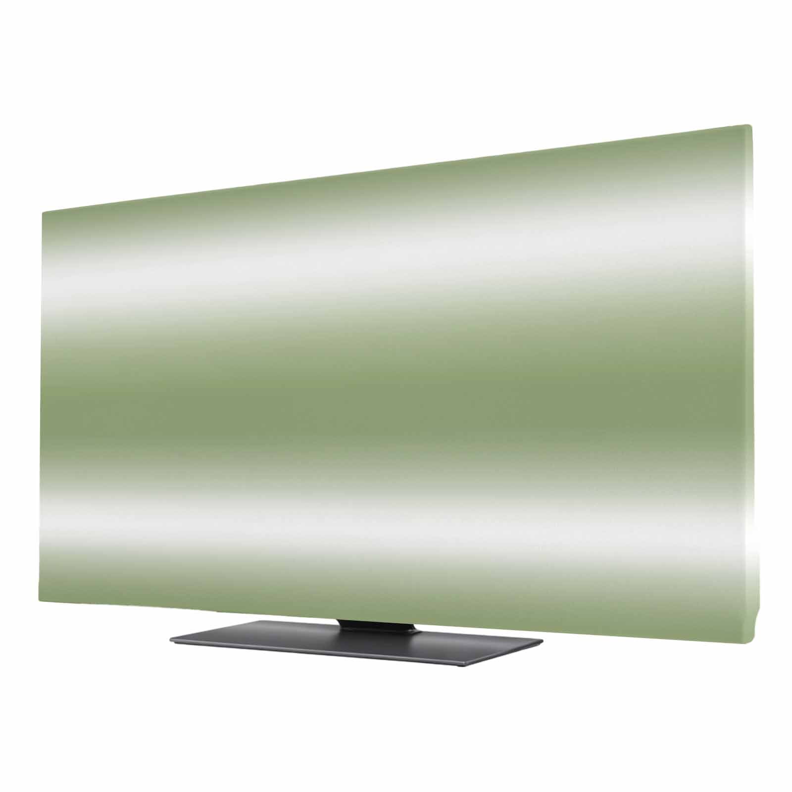 Indoor Elastic TV Cover, Sage Green White Ombre Dust Proof TV Screen ...