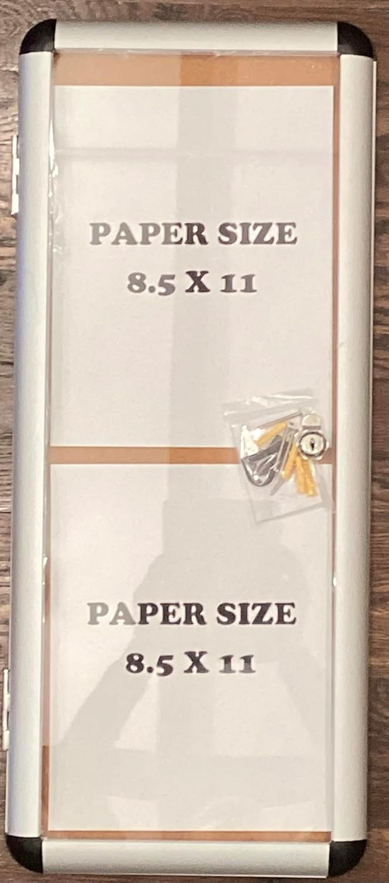 Indoor Enclosed Bulletin Board Cabinet - Bulletin Board Lockable ...