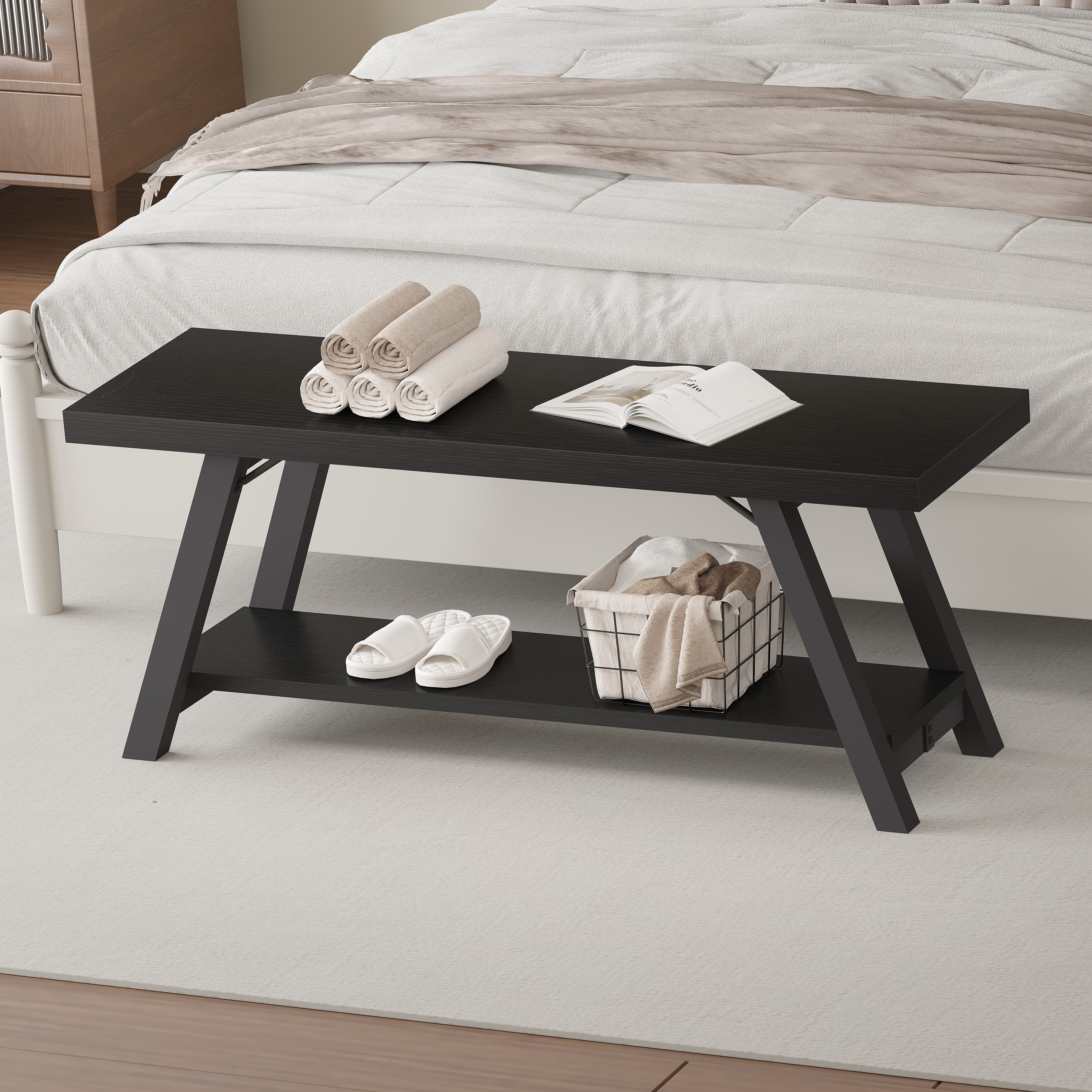 Indoor Entry Way Shoe Benches Seat,Rustic Famhouse Wooden Metal Shoe ...