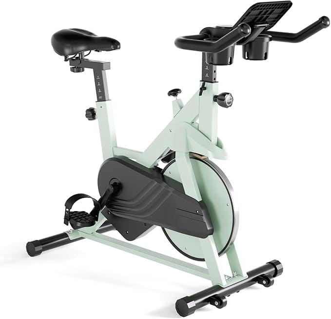Indoor Exercise Bike with Adjustable Resistance, for Home & Office ...