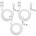 Indoor Extension Cord, 2 Prong Extension Cord With 3 Polarized Outlets ...