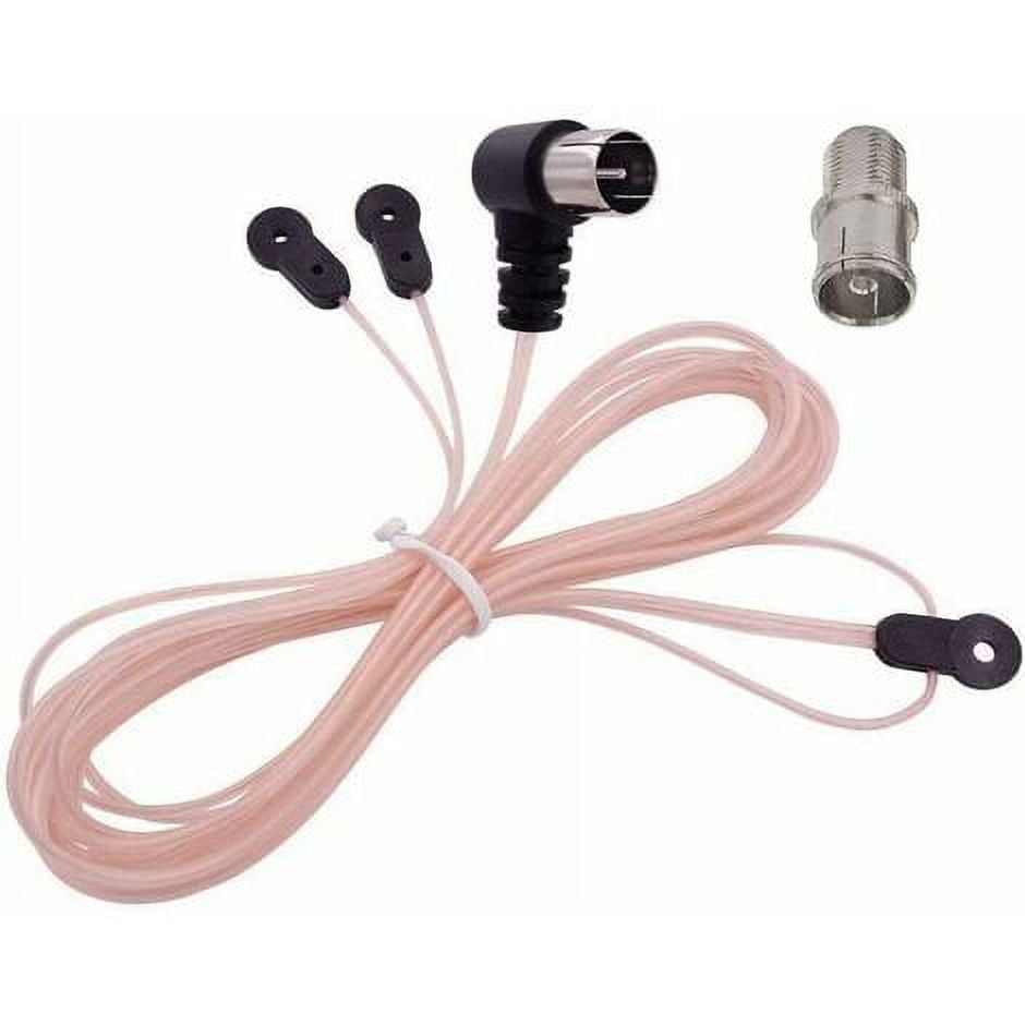 Indoor FM antenna Y-shaped dipole antenna 75 ohm F connector male cable ...
