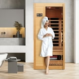 Indoor Far Infrared Sauna Room for Up To 2 People, Canadian Hemlock Wood Low EMF Heaters ...