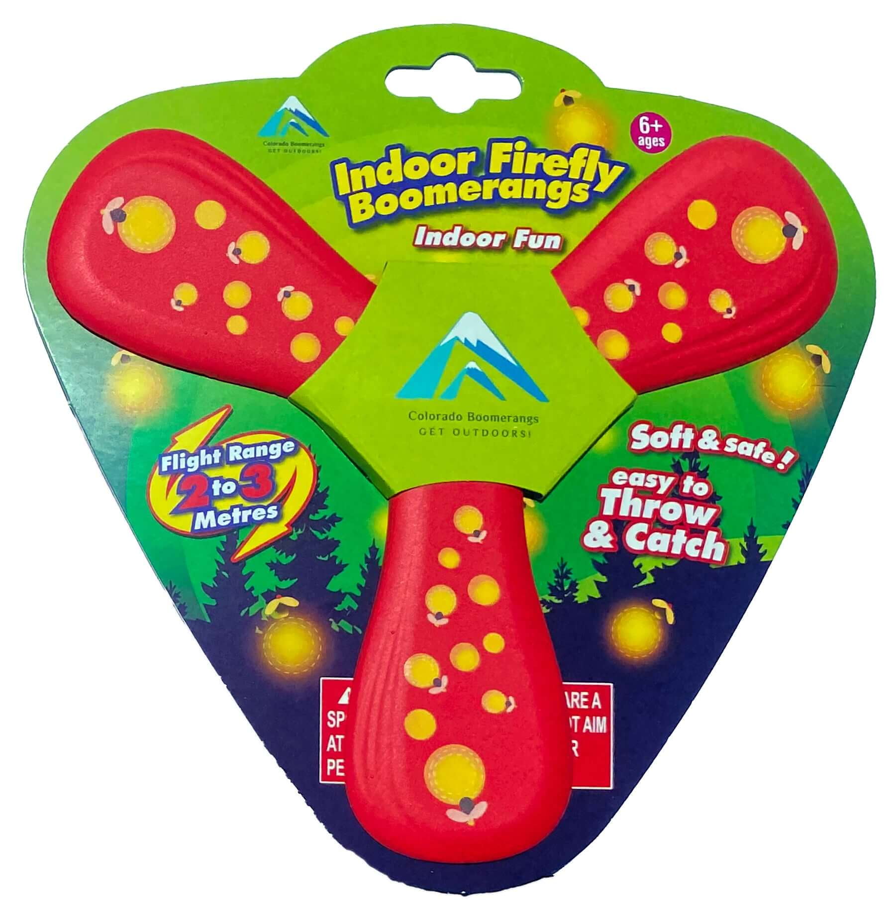 Indoor Firefly Boomerangs - Blue or Red - Walmart.com