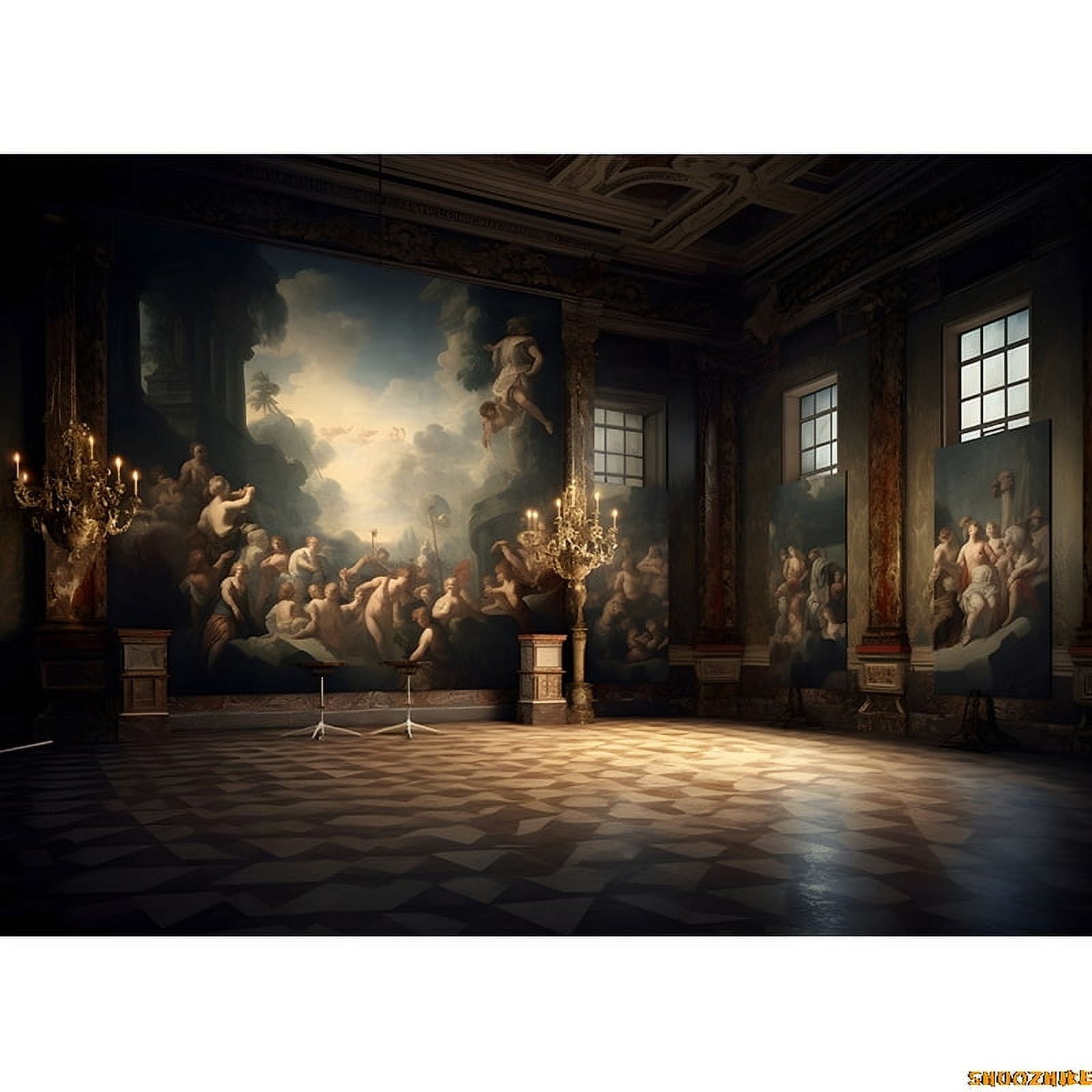 Indoor Floor Parquet Furniture And Home r Photography Backdrops Props ...