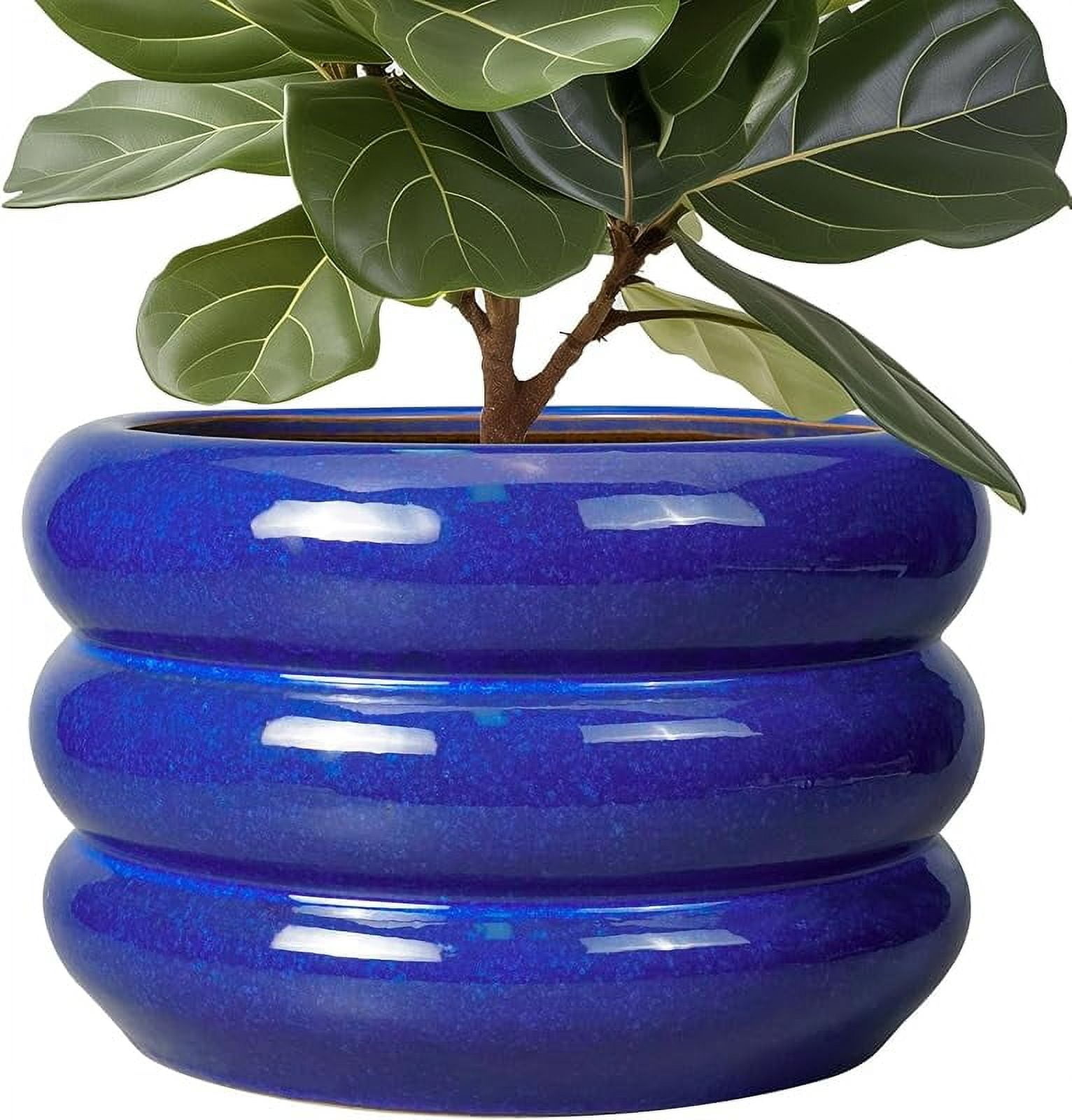 Indoor Flower Pot with Drainage Hole Outdoor Flower Pot Round Flower ...
