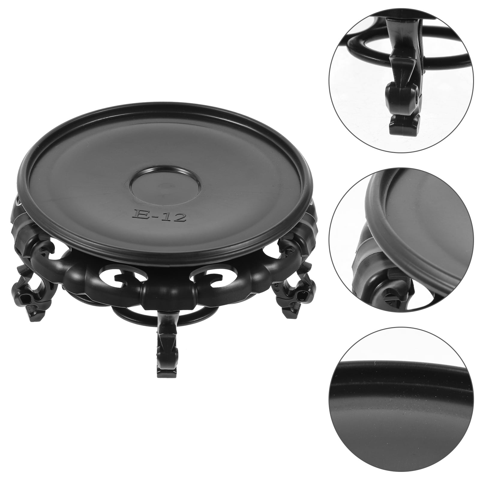 FRCOLOR Single Plant Stand Flower Pot Stand Black Resin 1Pack - Walmart.com