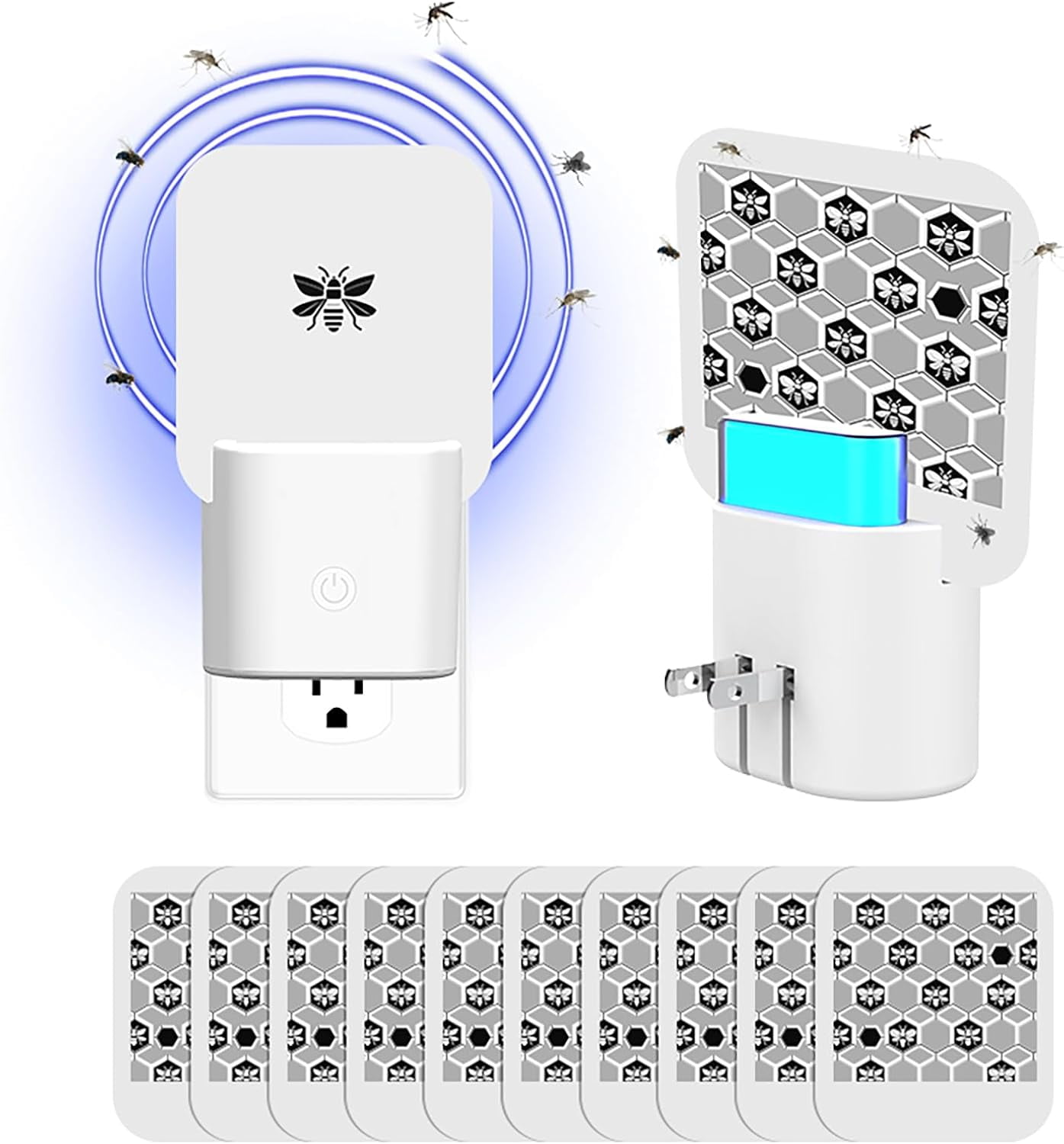 Indoor Flying Insect Trap, Fruit Fly Trap for Home Indoor, Plug-in LED ...