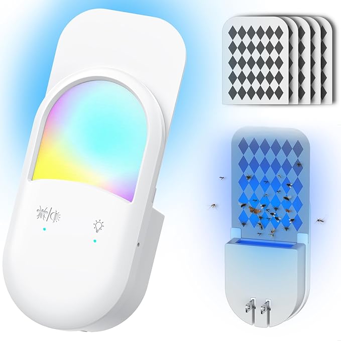 Indoor Flying Insect Trap Plug-in Mosquito Killer,Flies, Fruit Flies ...