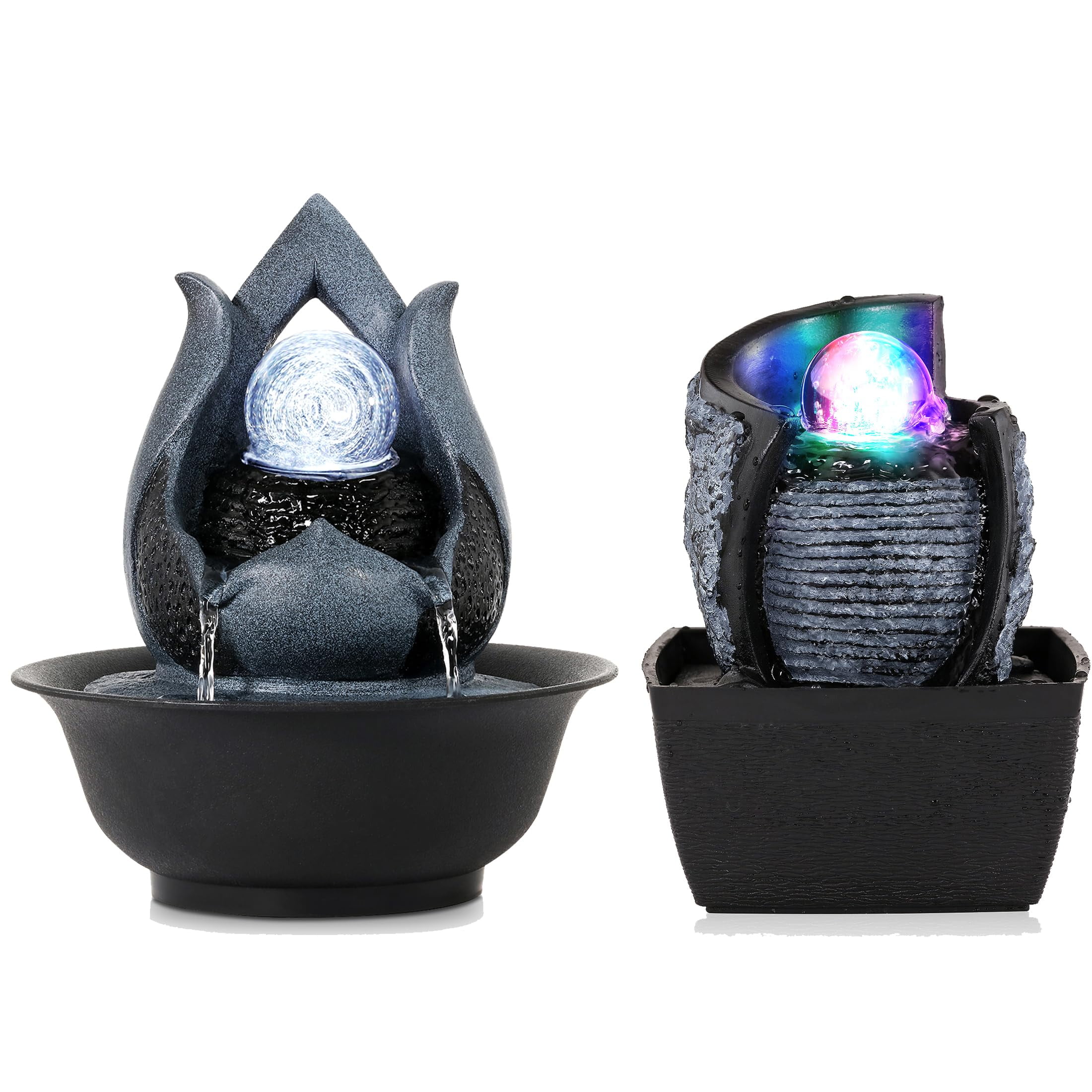 Indoor Fountain Tabletop Fountain Waterfall Fountains Relaxation Water ...