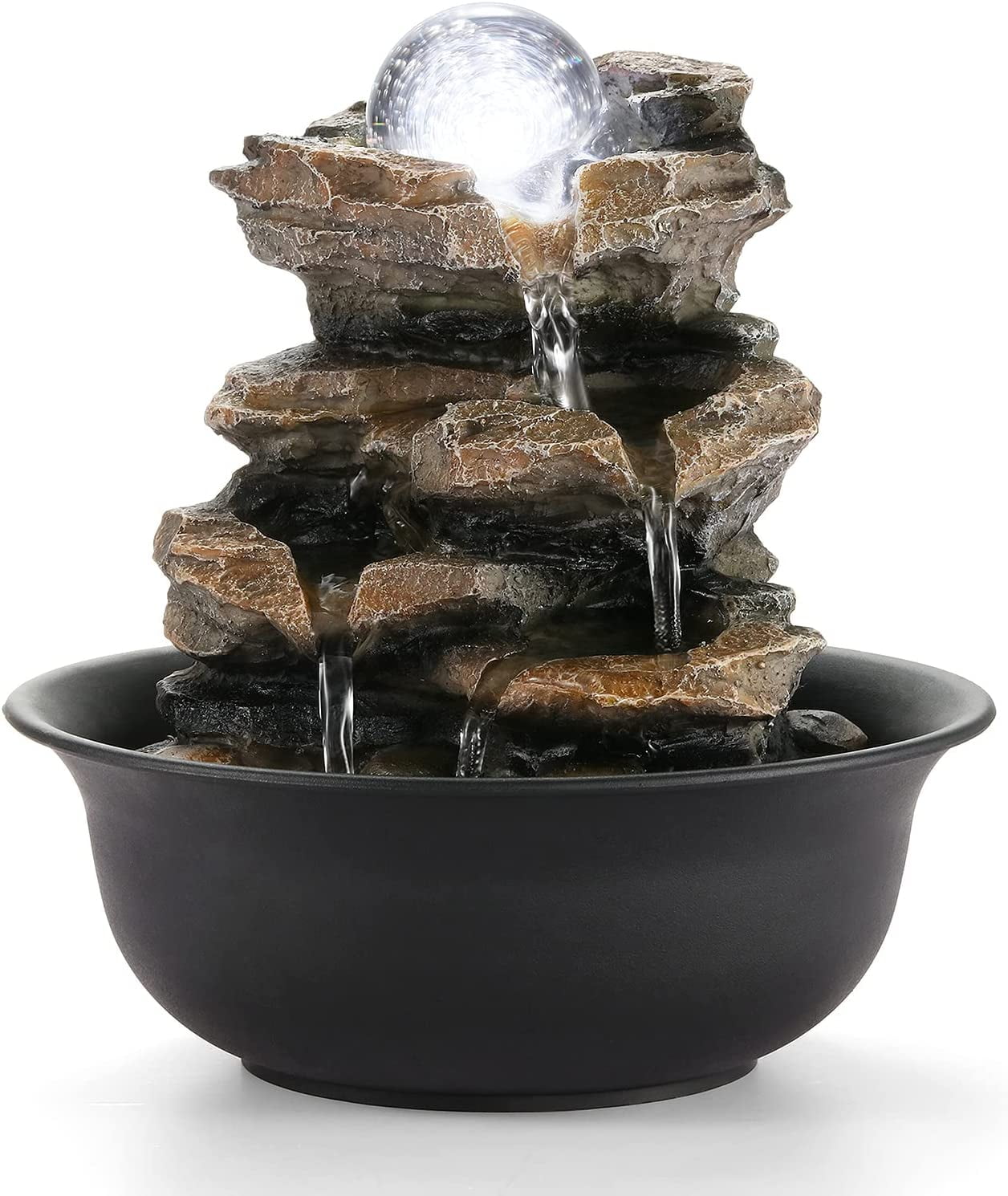 Indoor Fountains Tabletop Fountain Waterfall Fountain Indoor Water ...