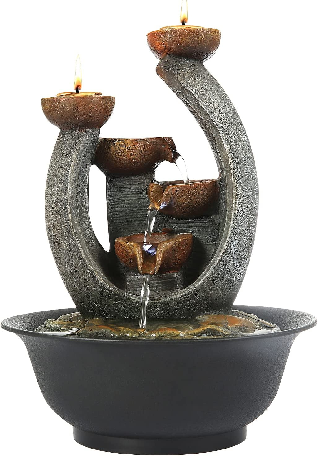 Indoor Fountains Tabletop Fountain Waterfall Fountain Relaxation Water ...