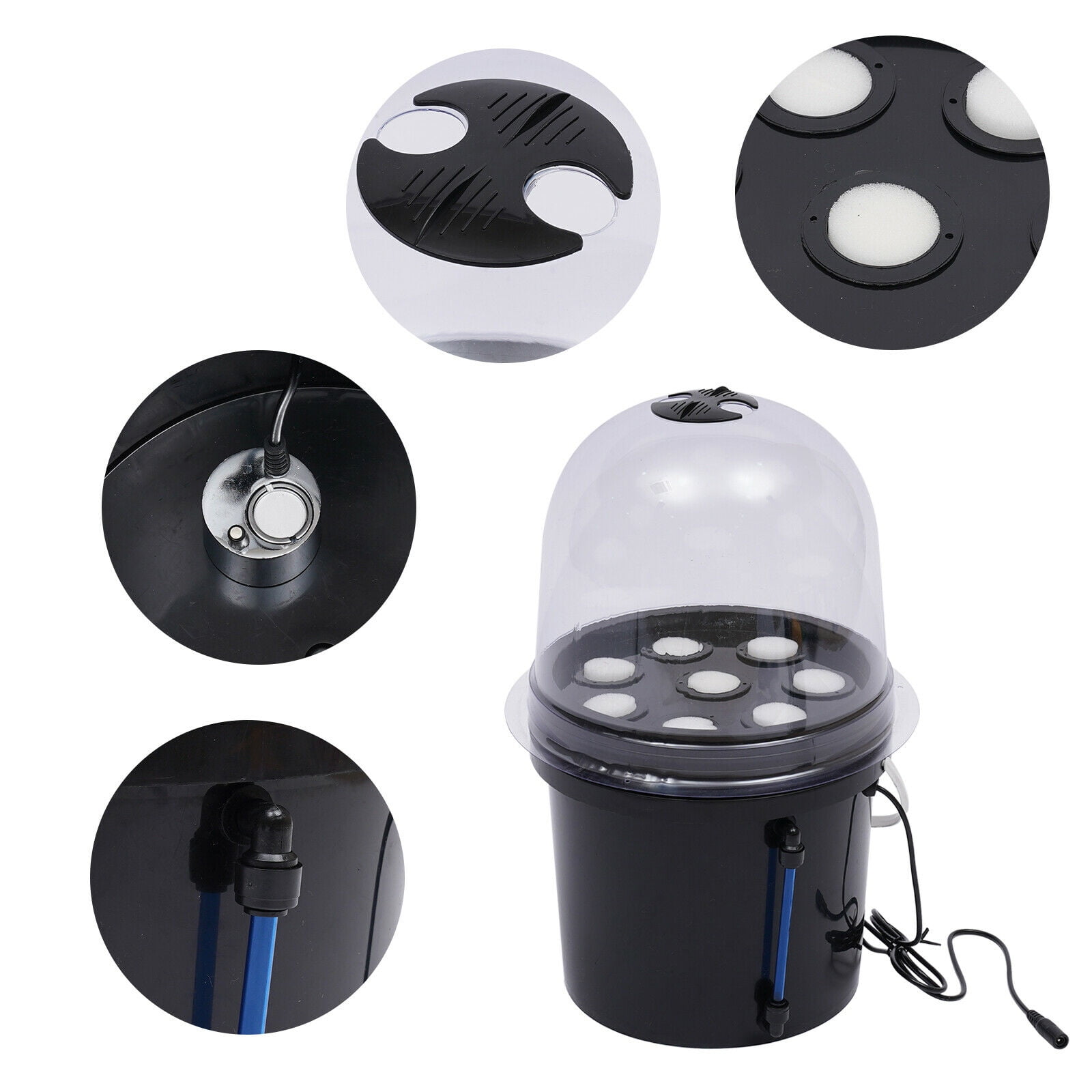 Indoor Garden 8 Holes Hydroponic Growing Kit Fruit & Vegetable ...