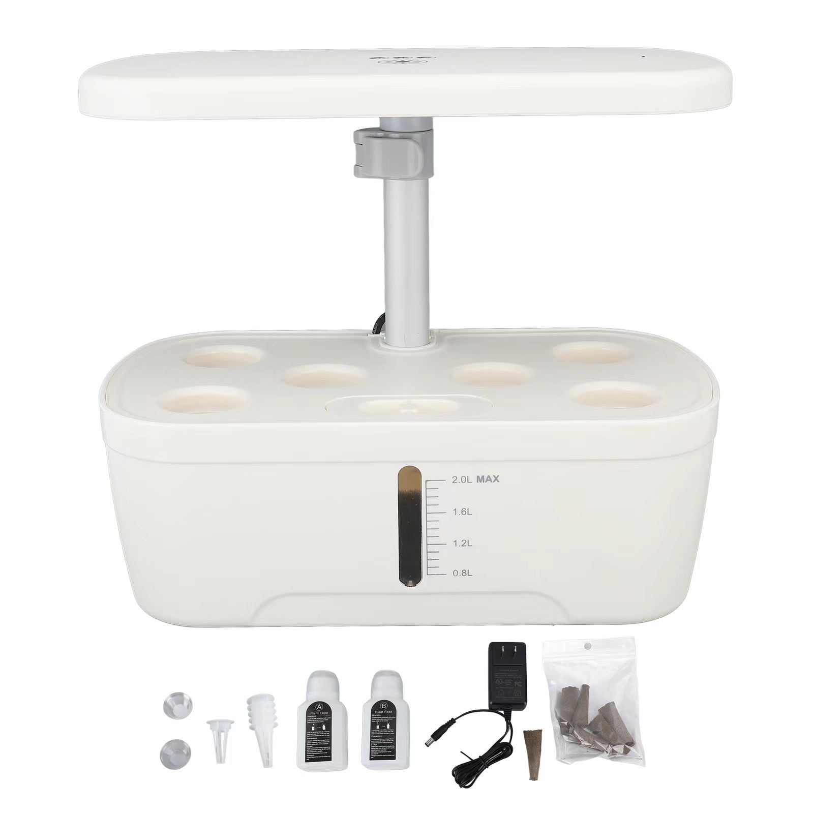 Indoor Garden Hydroponics Growing System Kit with LED Grow Light, Full ...