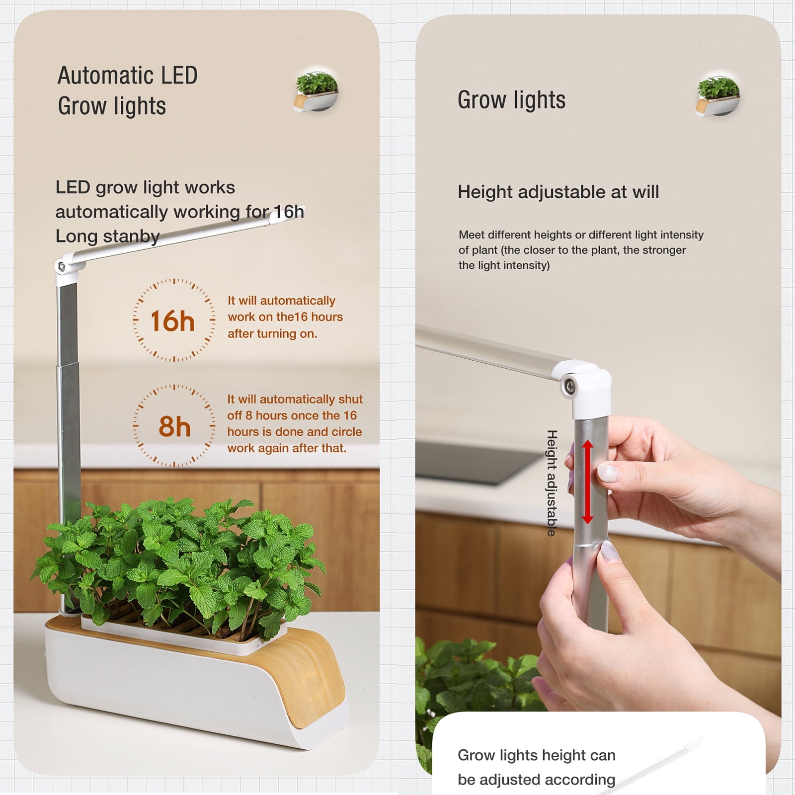Indoor Gardening System with LED Grow Light - Walmart.com
