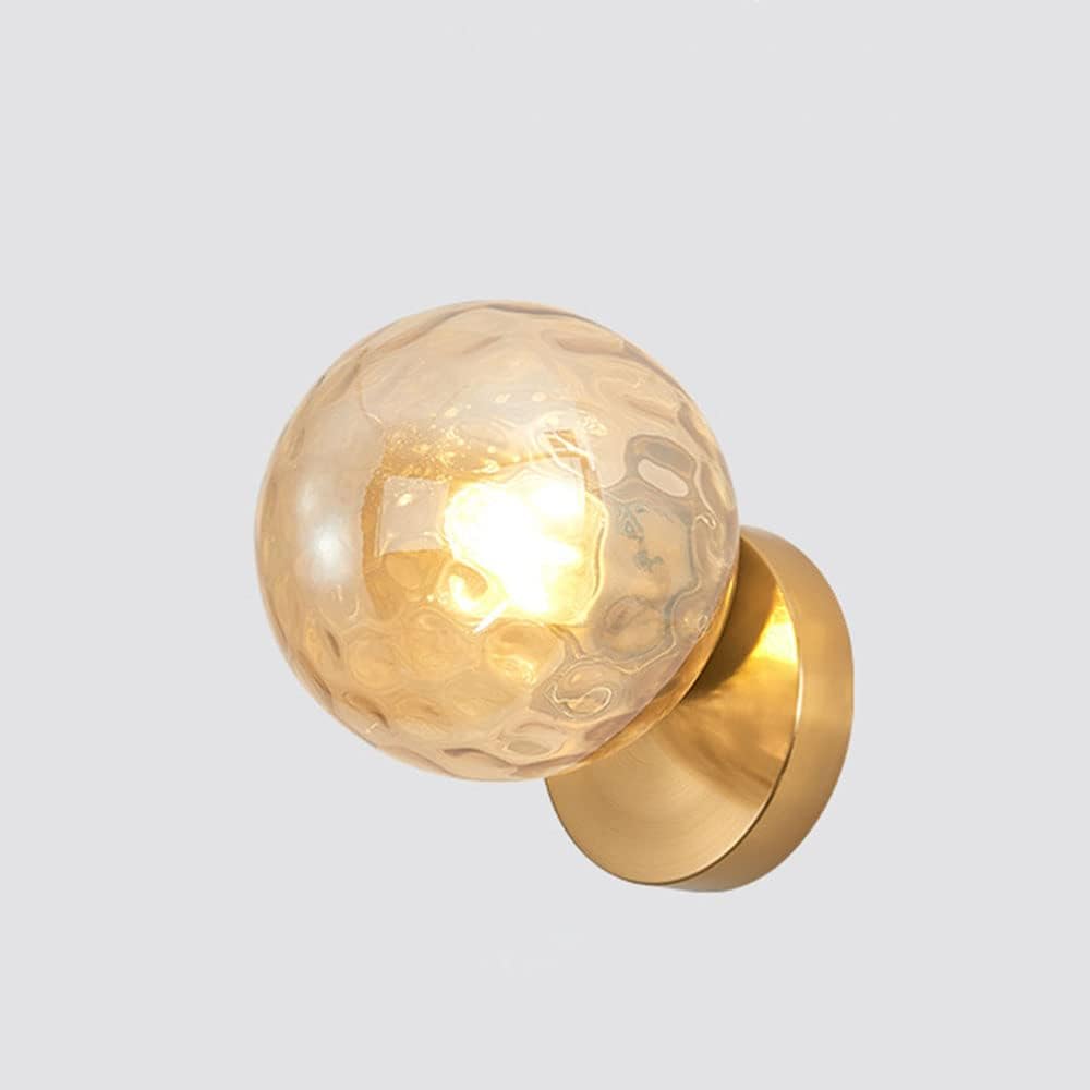 Indoor Glass Wall Light 5.9in Waterline Glass Lampshade Wall Lamp ...