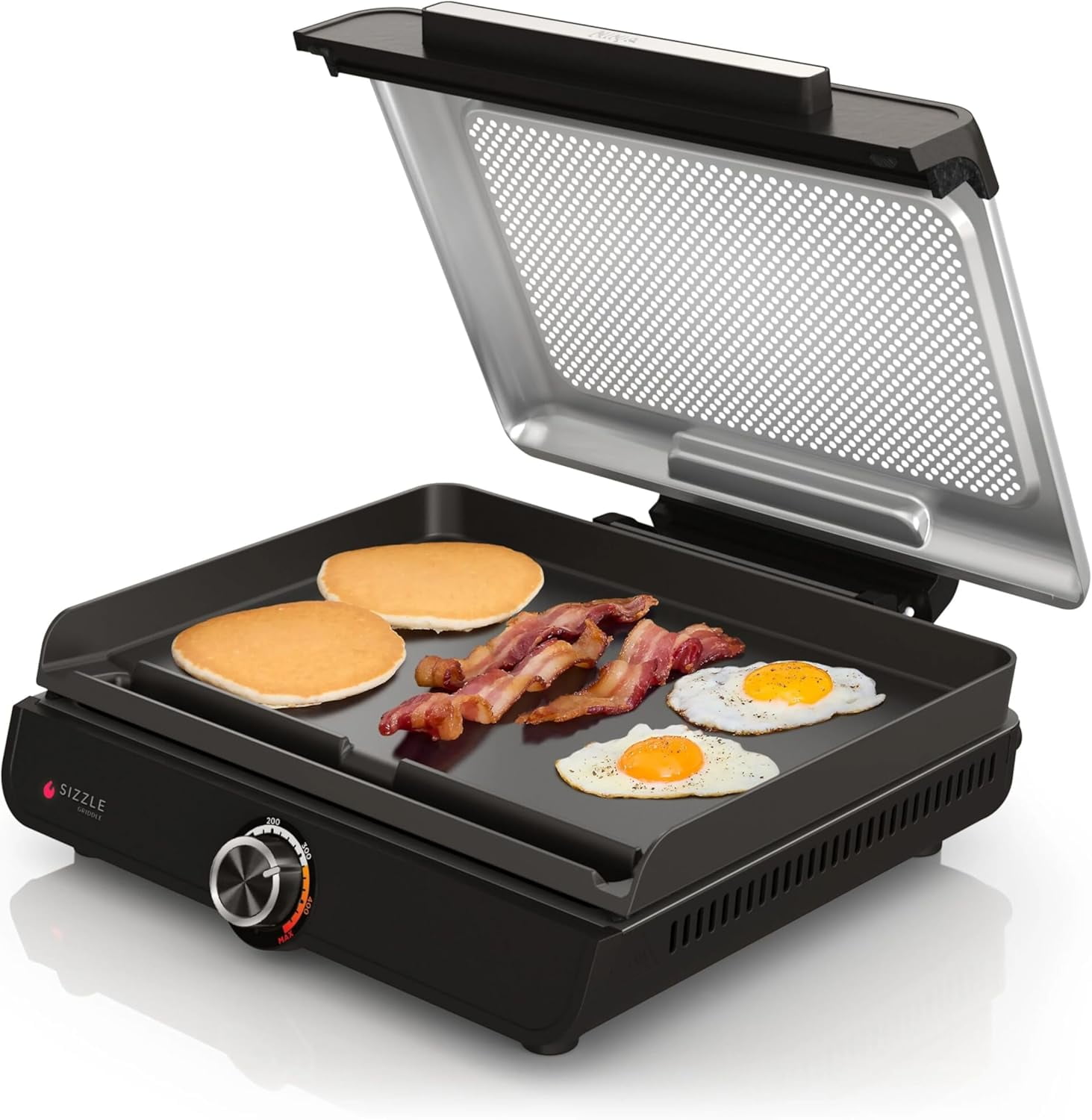 Indoor Griddle, 14’’, Electric Grill, For Eggs, Burgers, Bacon ...