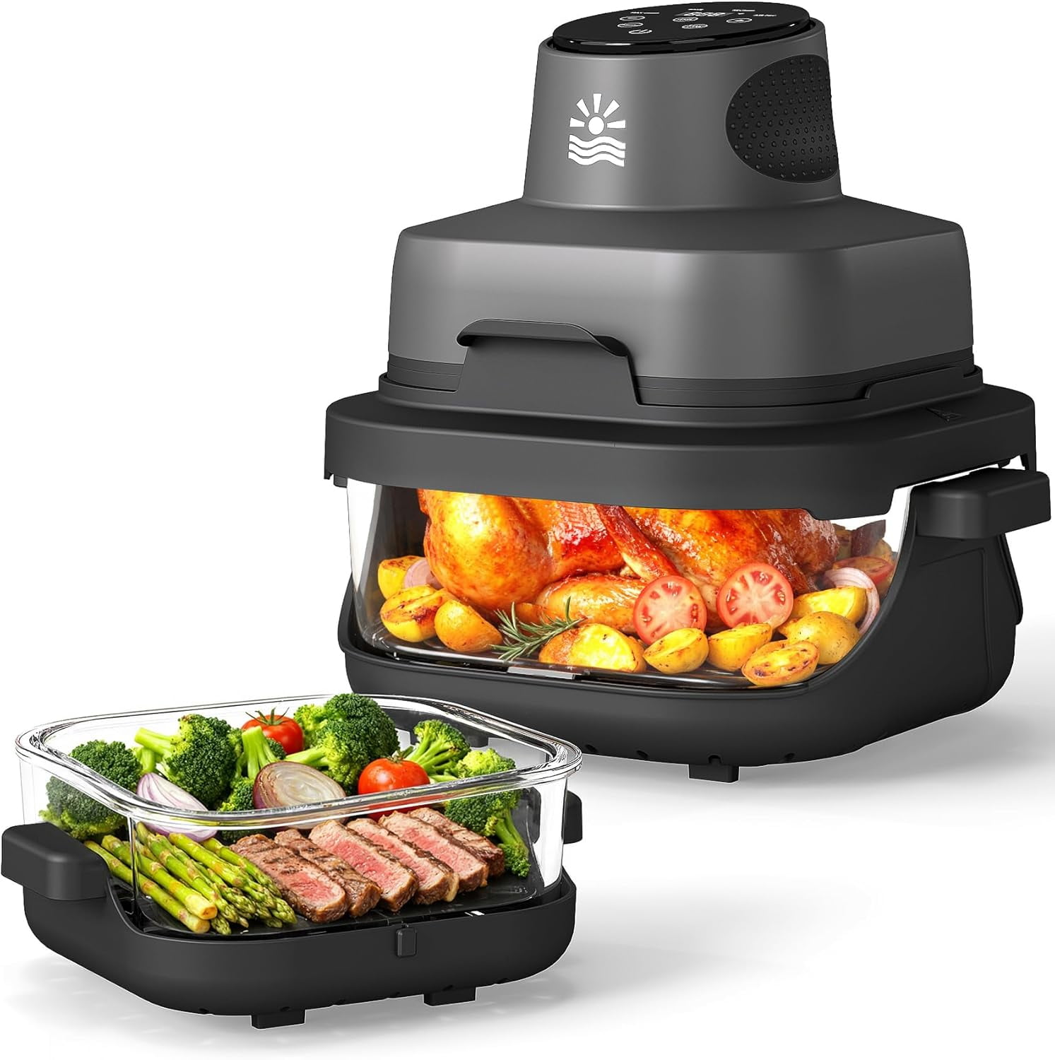 Indoor Grill, Smokeless Grill Indoor, 1500W Electric Grill Griddle ...