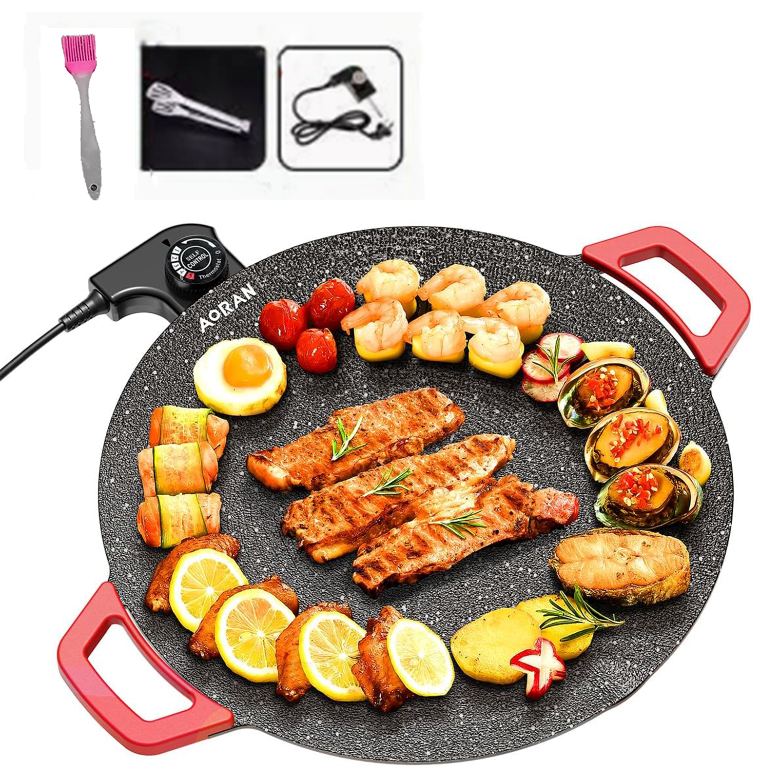 Indoor Grills Electric Smokeless – Nonstick Electric Griddle for Indoor ...