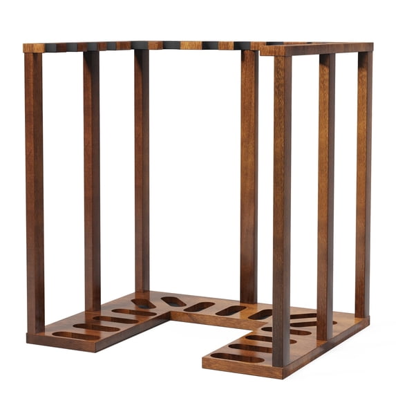 Indoor Gun Rack Corner Wood Heavy Gun Rack tand Display Shotgun ...