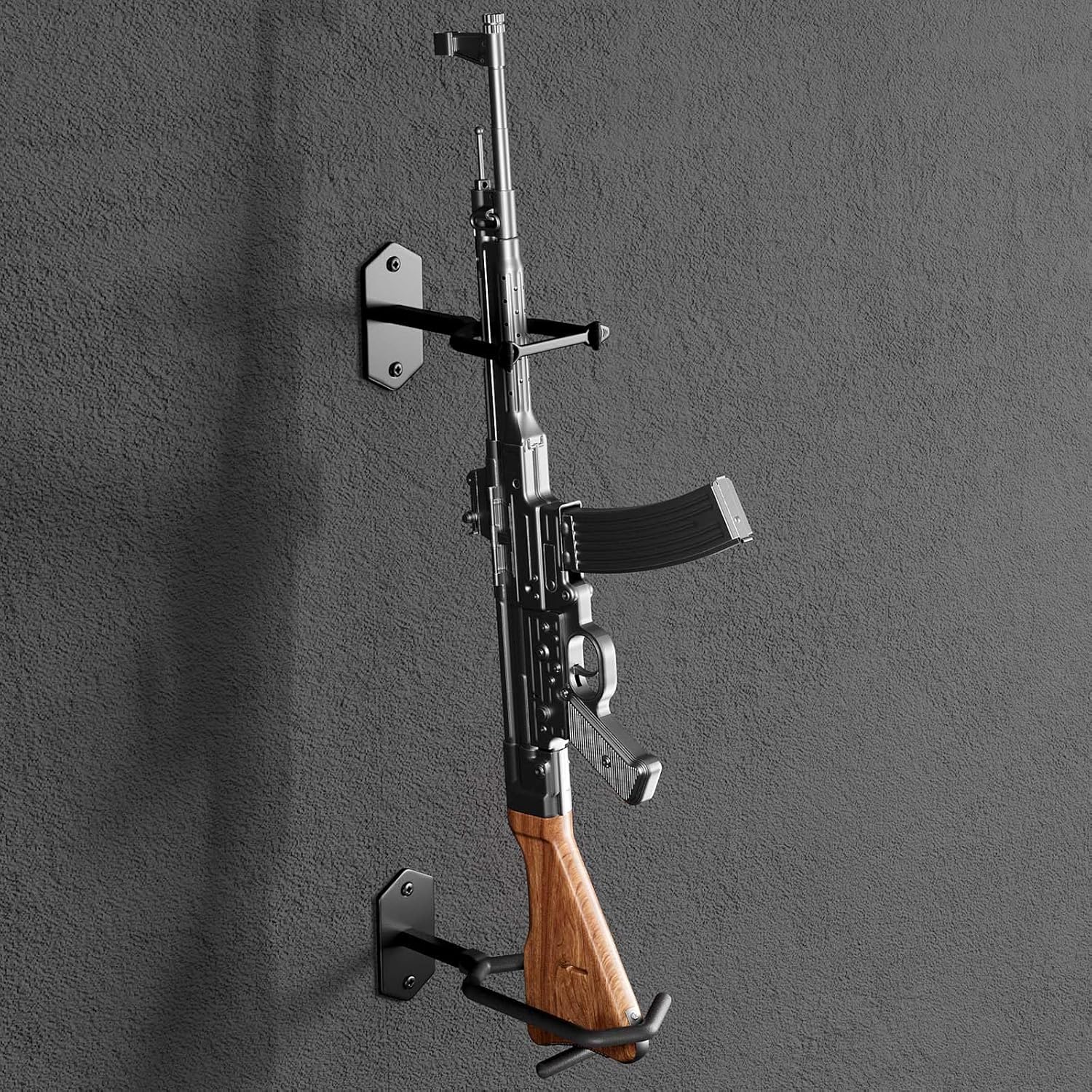 Indoor Gun Rack Heavy Duty Steel Shotgun Rifle Rack with Holds Gun Rack ...