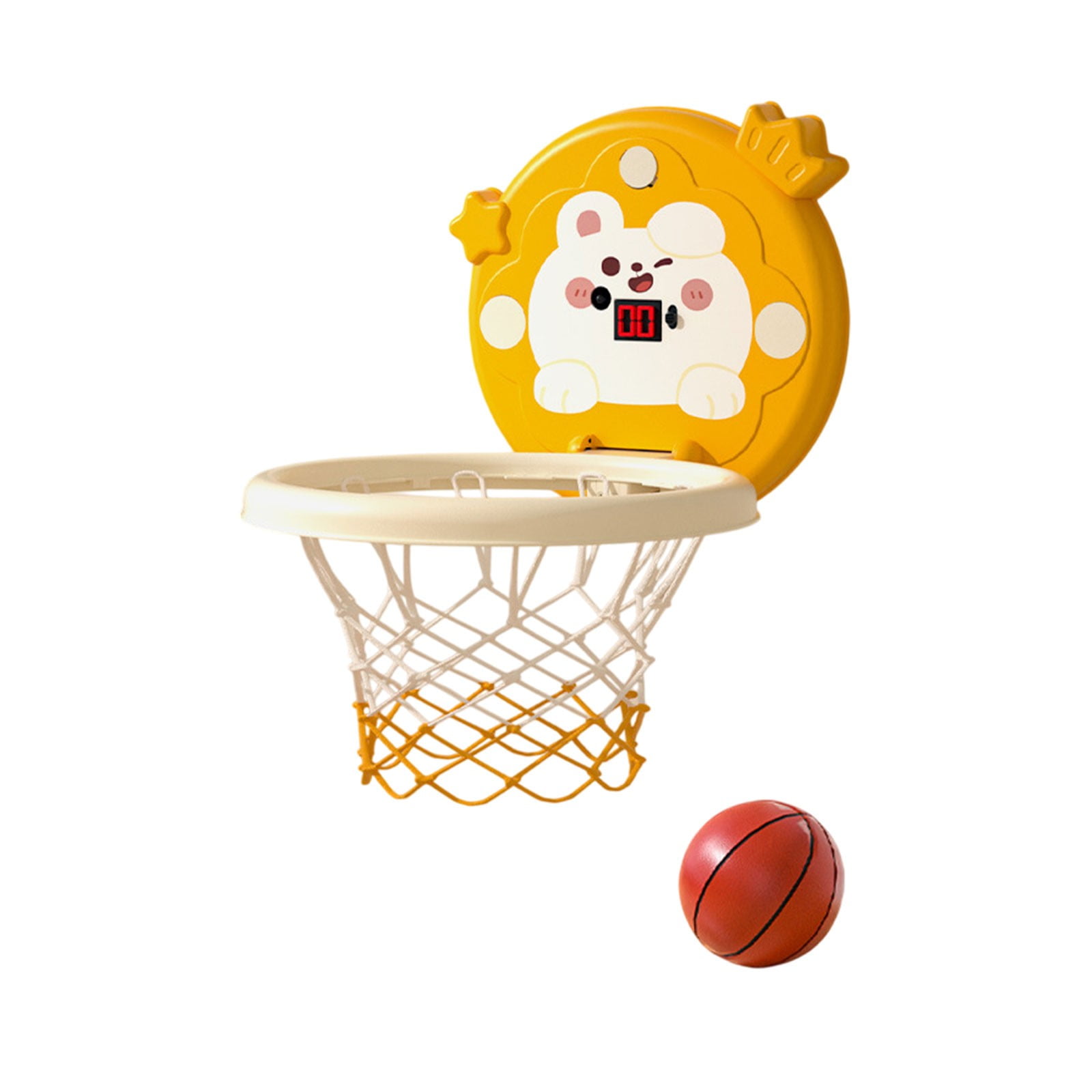 Indoor Hanging Basketball Hoop Play Set With Folding Frame And Infrared ...