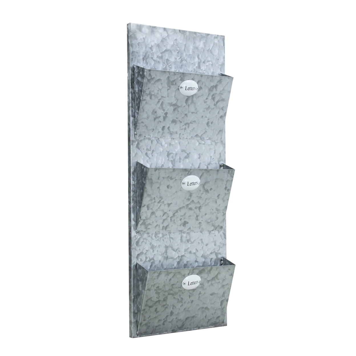 Indoor Home Decorative Galvanized Metal Mail Wall Storage - Walmart.com