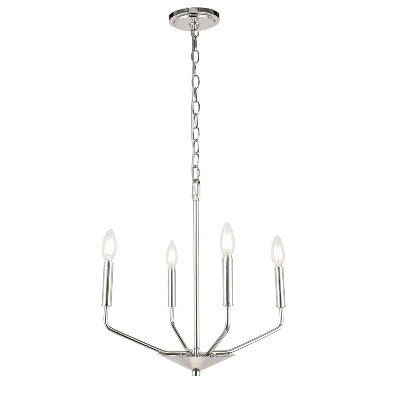 Indoor Home Decorative Midcentury Modern Enzo 4 Light Chrome Pendant ...