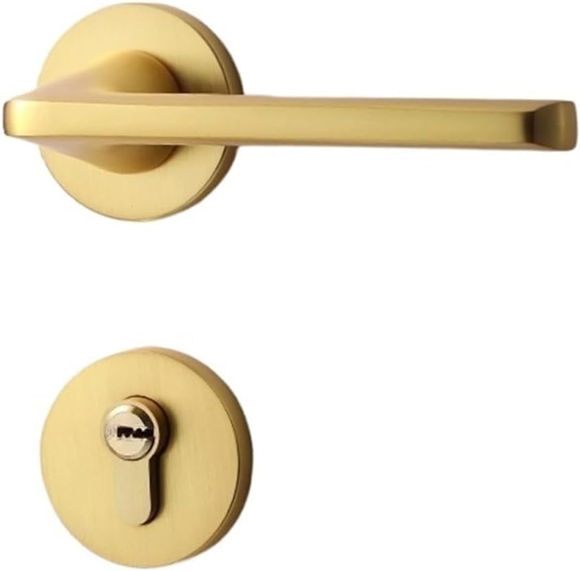 Indoor Home Door Lock Magnetic Silent Wooden Door Lock Brushed Split ...