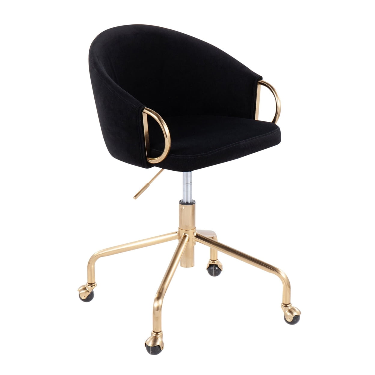 Indoor Home Office Furniture Claire Contemporary, Glam Task Chair In ...