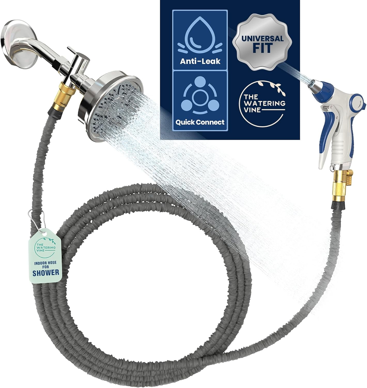 Indoor Hose with Handheld Sprayer for Dog Washing, Plant Watering, and ...