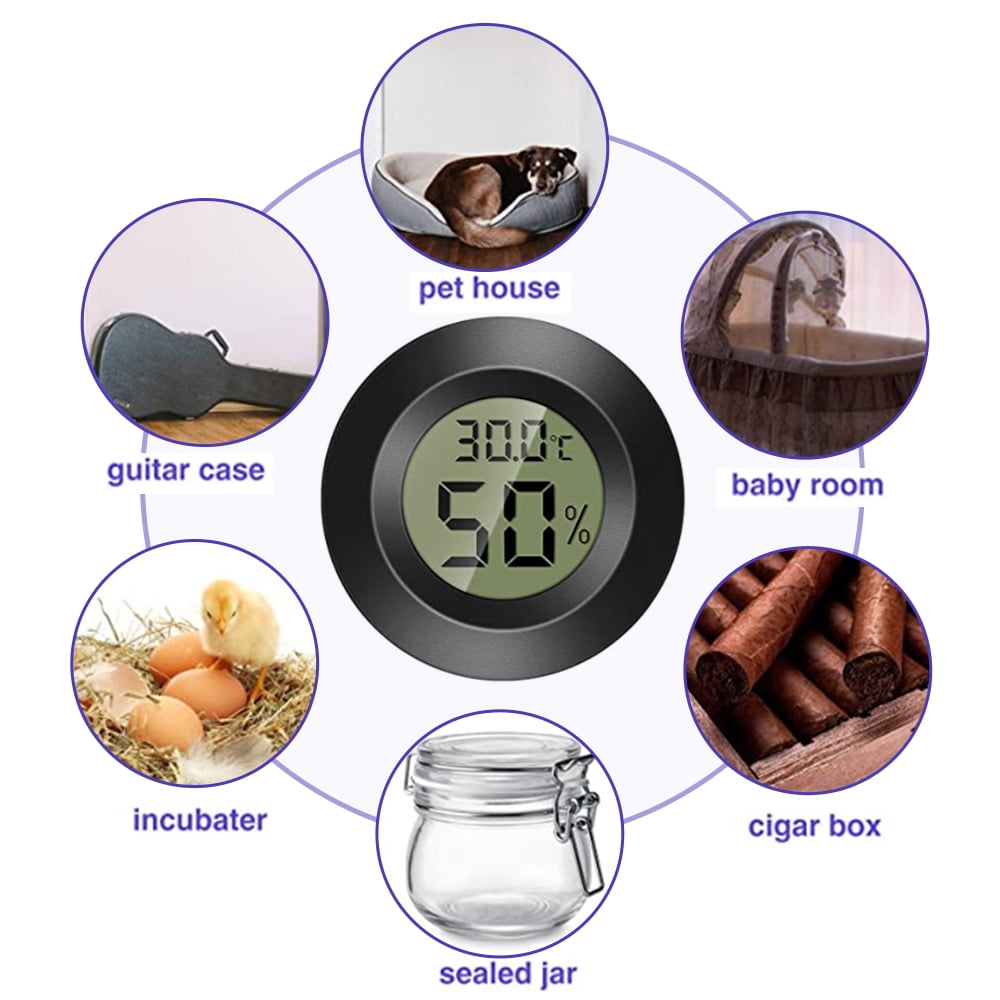Indoor Hygrometer Humidity Gauge Monitor with Thermometer Hygrometer ...