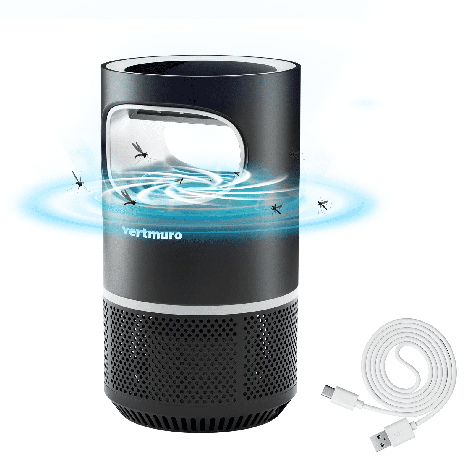 Indoor Insect Trap, 2-Mode Bug Catcher & Killer with Strong Suction ...