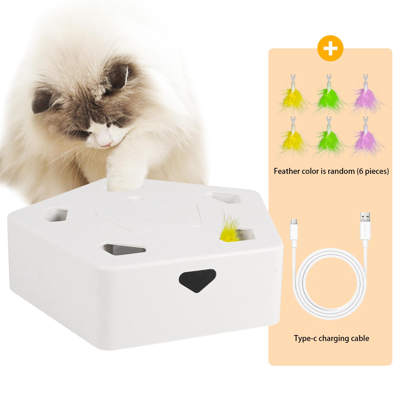 Indoor Interactive Cat Toy, Cat Toys For Indoor Cats,Intelligent ...