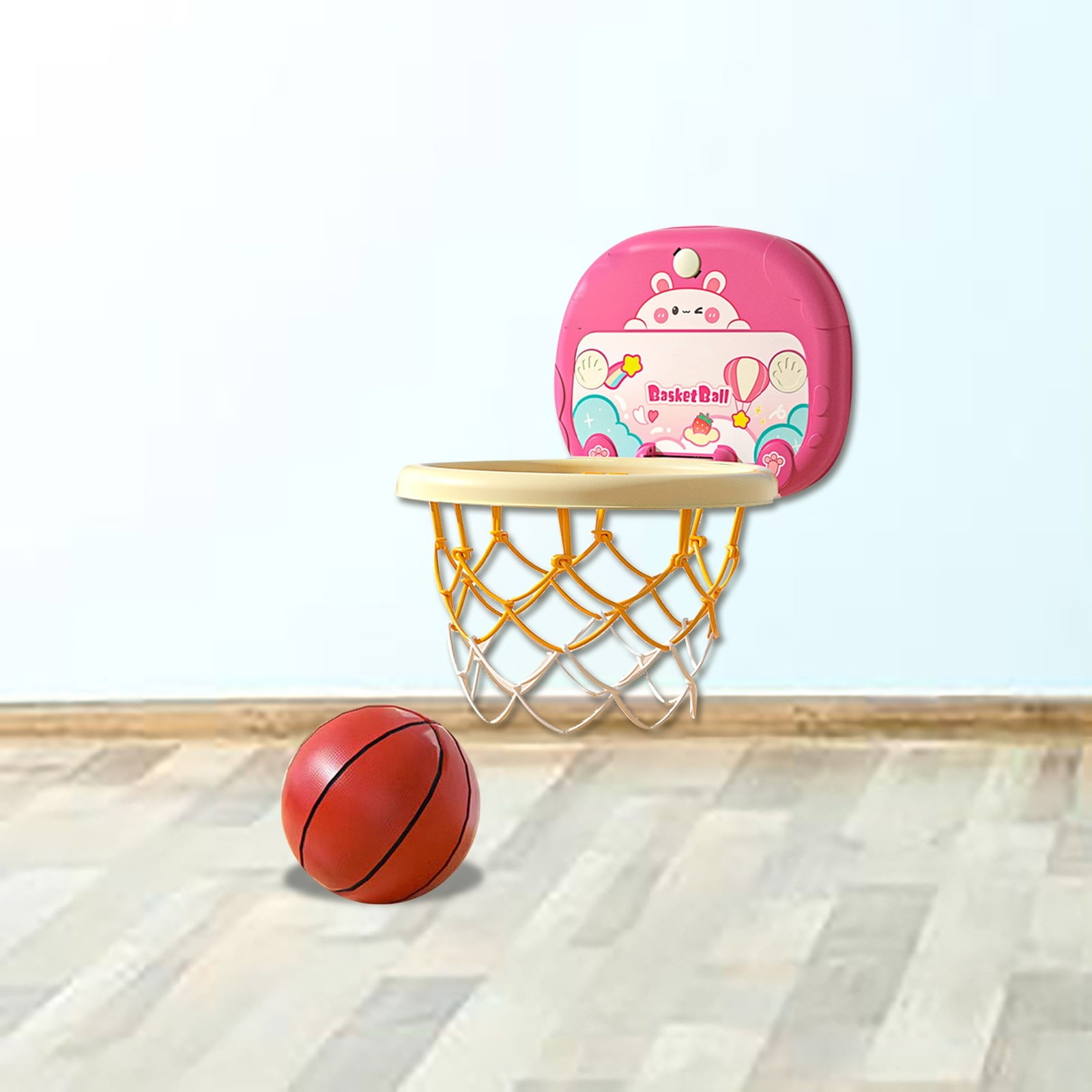 Indoor Kids Basketball Hoop Set Adjustable Mini for Toddlers Sports ...