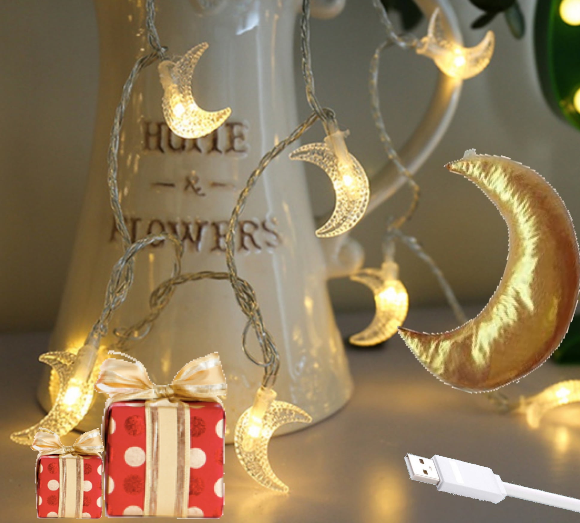 Indoor LED String Lights Room or Office Decoration Holiday Festival ...