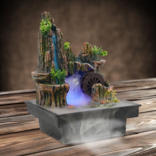 Indoor LED Waterfall Desktop Fountain Atomizer for Home Office ...
