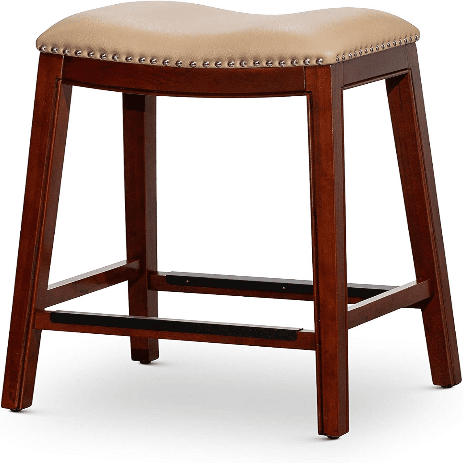 Indoor Living Durango Bonded Leather Saddle Stool 30\u201D Bar Stool ...