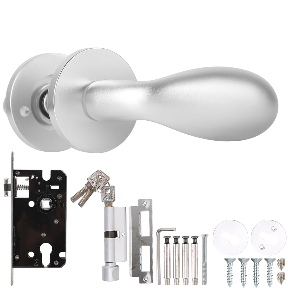 Indoor Lock Door Handle Bedroom Living Room Mechanical Security Lockset ...