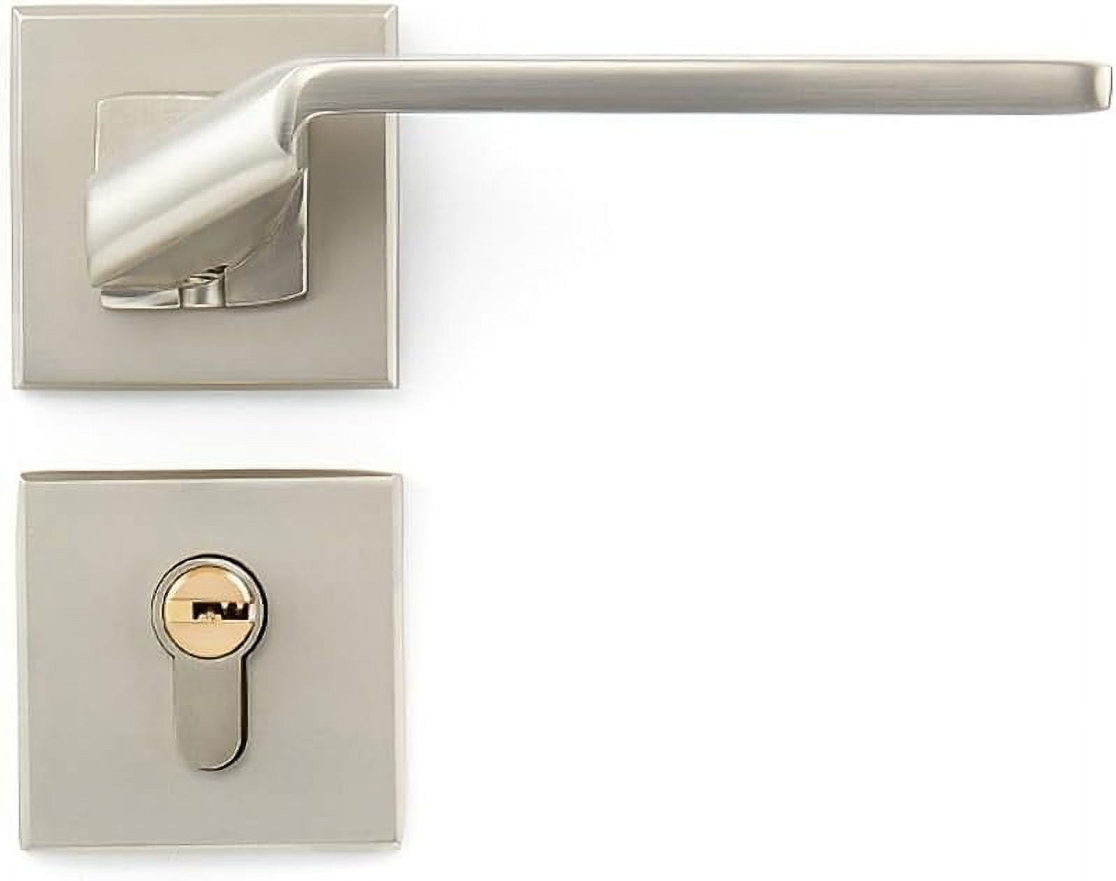 Indoor Magnetic Silent Bedroom Handle Room Door Lock Anti Insertion ...