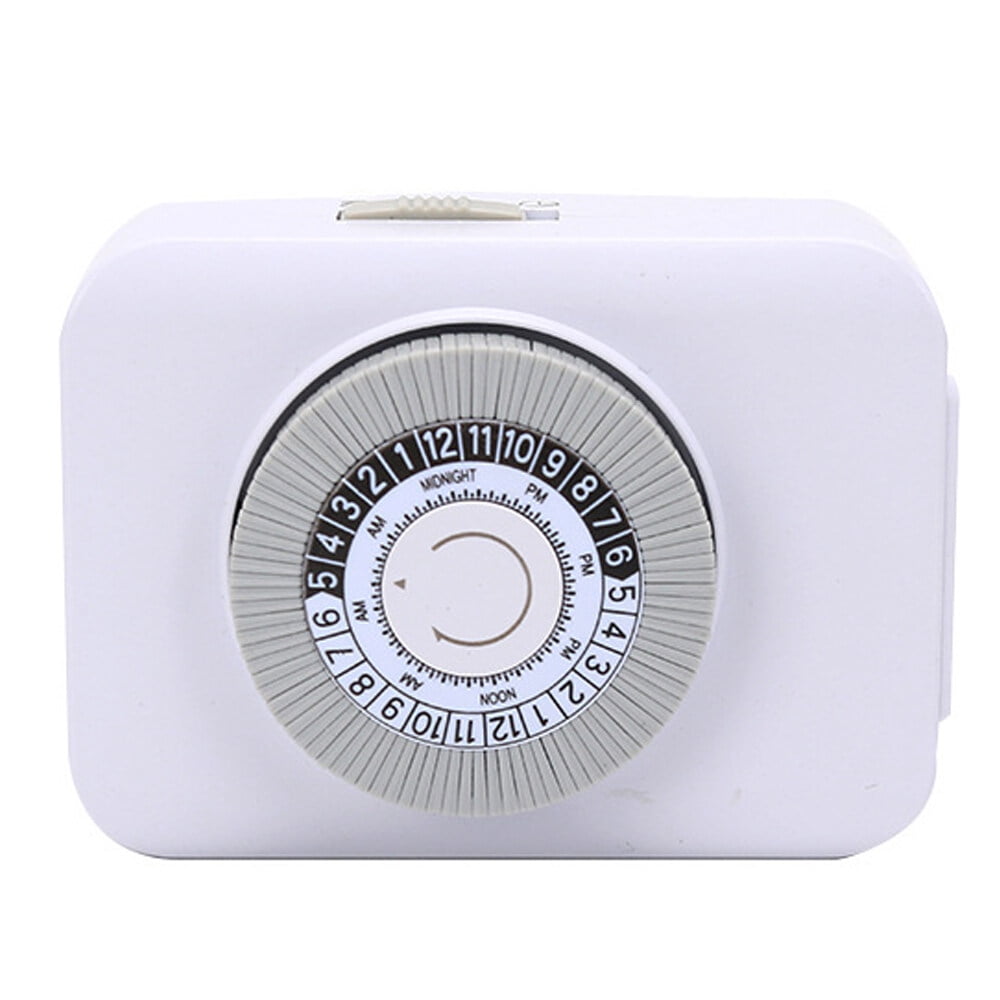 Indoor Mechanical Outlets Timer 24-Hour Programmable Plug-in Timer ...