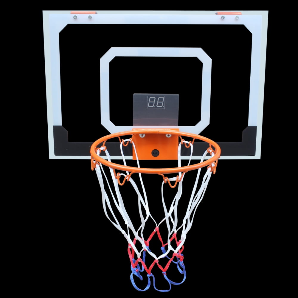Indoor Mini Basketball Hoop Set - Wall Mounted Goal Kit with Net & Ball ...