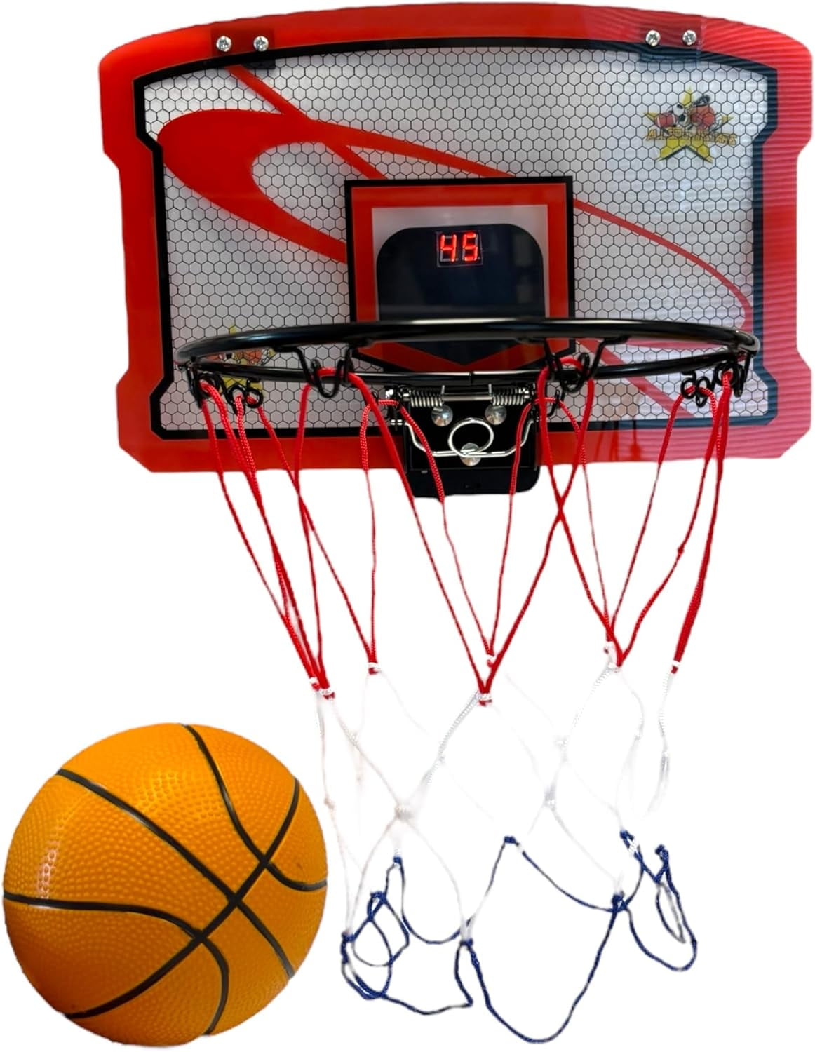 Indoor Mini Basketball Hoop with Electronic Shot-Clock & Scoreboard ...