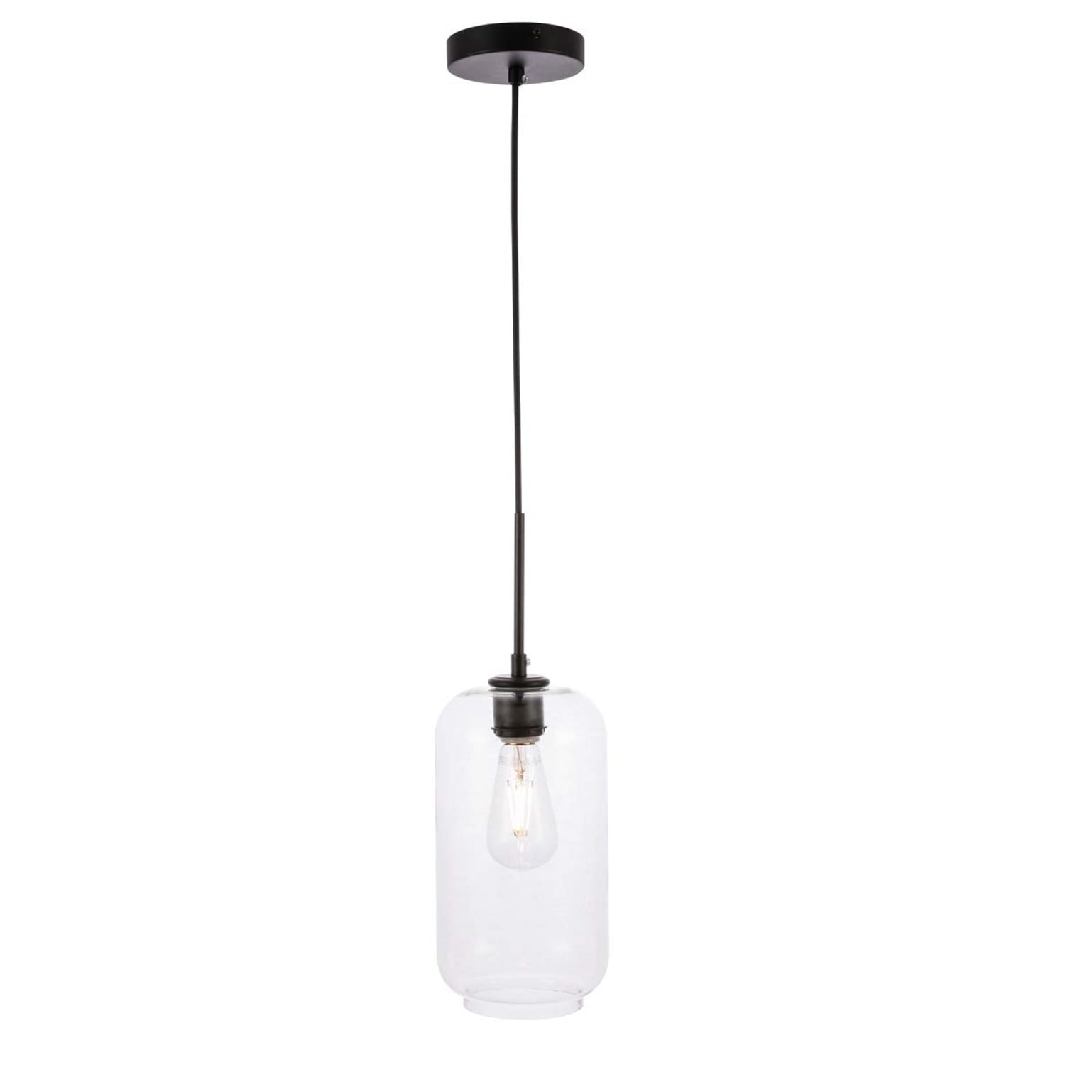 Indoor Modern Home Decorative Bright Ceiling Collier 1 Light Black and ...