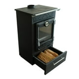 Indoor Multifunctional Wood Burning Stove with Box, Overtop Cooking ...