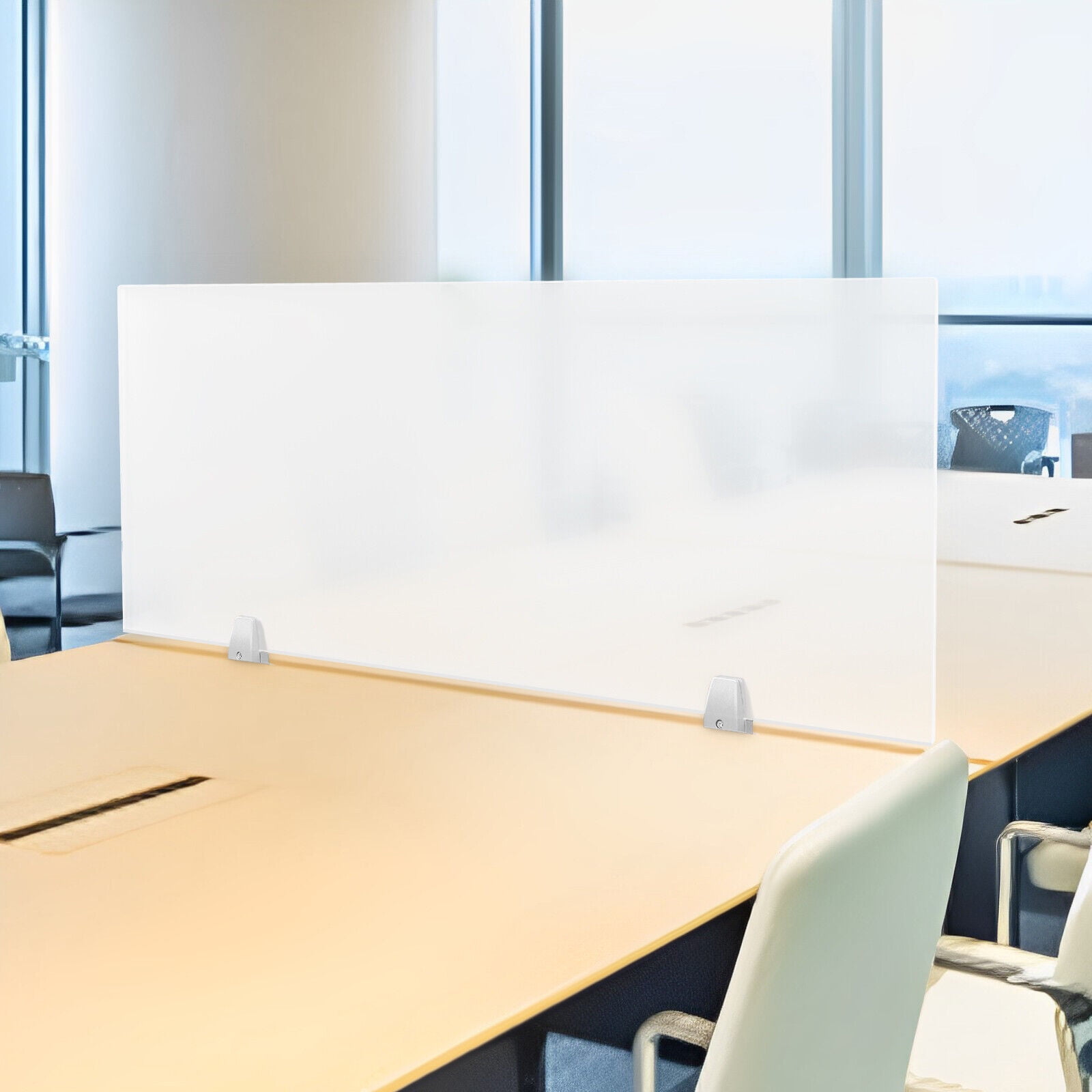 Indoor Office Partition Desk Divider Acrylic Desktop Privacy Panel W/2 ...